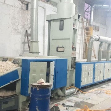 Textile Yarn waste recycling machine 8 rollers for spinning