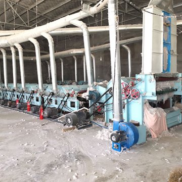 Weaving and hosiery waste fabric and yarn recycling machine 3+9 lines